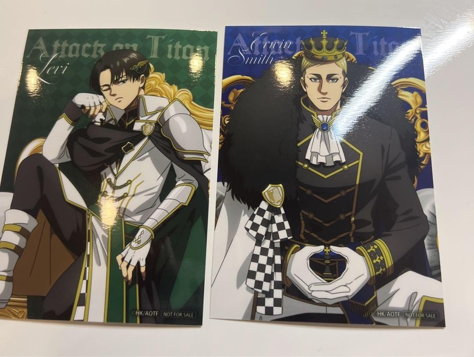 Attack on Titan, round lottery, chess style, Levi, Elvin | eBay