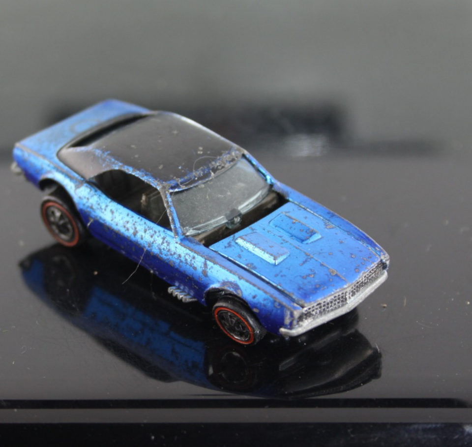 Custom Camaro blue for restoration USA Hot Wheels REDLINE | eBay