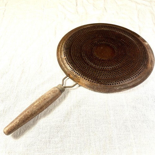 VINTAGE SIMMER RING HEAT DIFFUSER WOOD HANDLE SLOW COOK RING FARMHOUSE ...