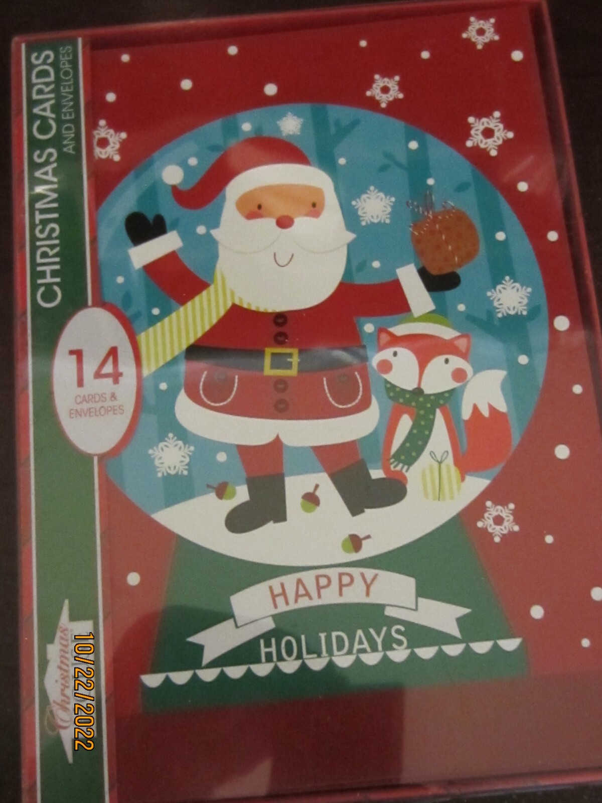 Greenbrier 14 Christmas Cards Santa w/fox | eBay