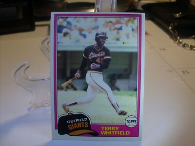 1981 Topps Baseball #167 - Terry Whitfield - San Francisco Giants 81 ...