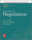 Essentials of Negotiation 7e by Roy J. Lewicki International Edition ...