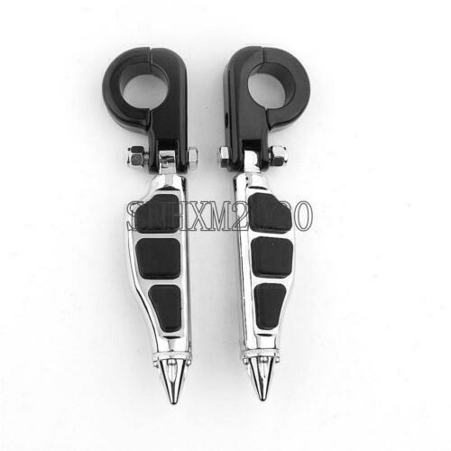 1-1/4" 32mm Highway Foot Pegs Clamps For Harley Sportster XL 1200 883 ...