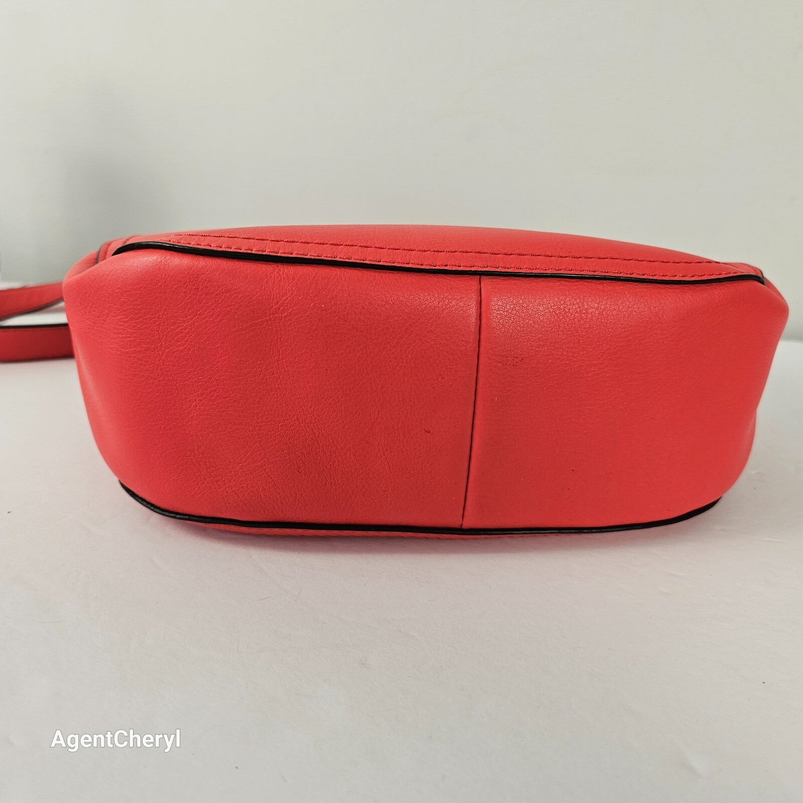 COACH Willis Coral Glovetanned Leather 22382 Crossbody Shoulder Bag ...