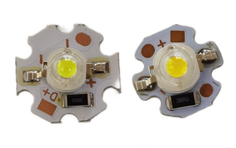 10pcs 12V 1W LED Chip High Power Energy Saving Gold Wire Electrode Lamp ...