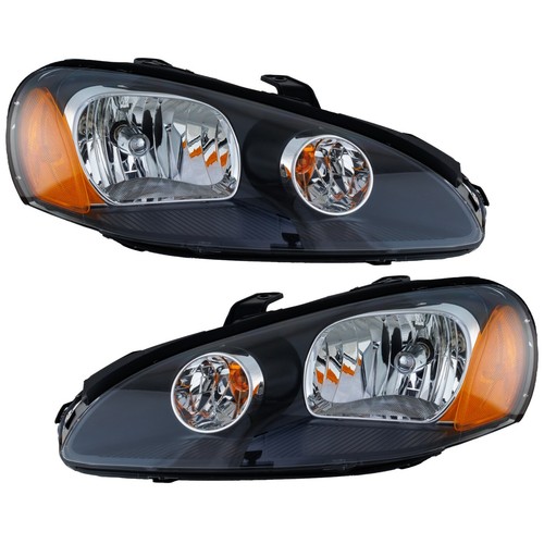 Headlight Set For 2003-2005 Dodge Stratus Driver Passenger w/ bulbs ...