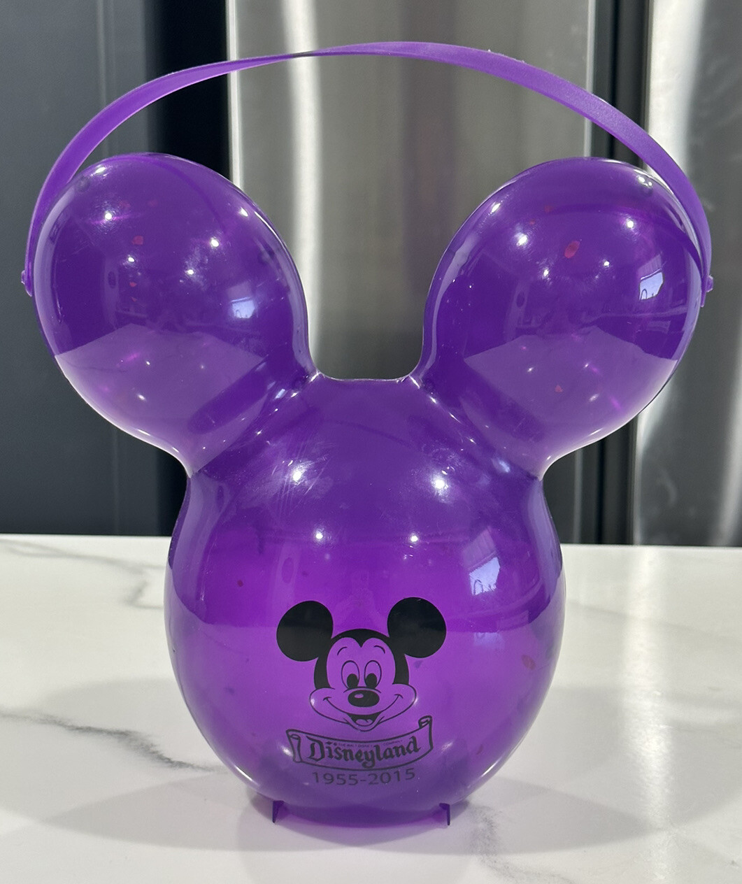 2015 Disneyland 60th Anniversary Purple Mickey Mouse Balloon Popcorn ...