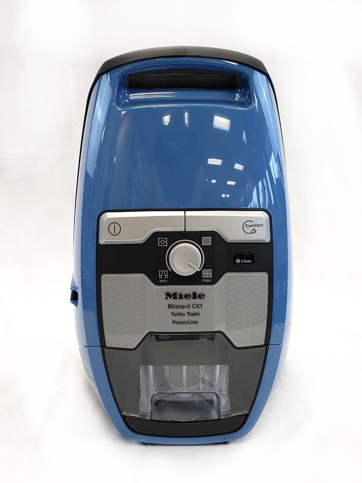 Miele Blizzard CX1 Turbo Team Tech Blue Bagless Canister Vacuum ...