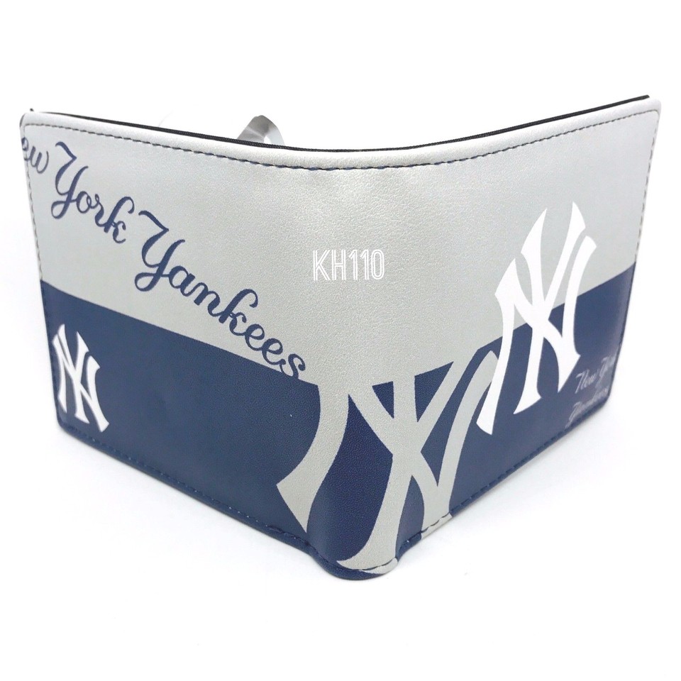New York Yankees MLB Men's Printed Logo Leather Bi-Fold Wallet | eBay