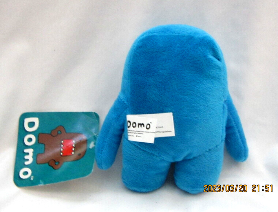 Licensed Japanese Domo-Kun 6" Soft Blue Plush Doll-Brand New with Tags ...