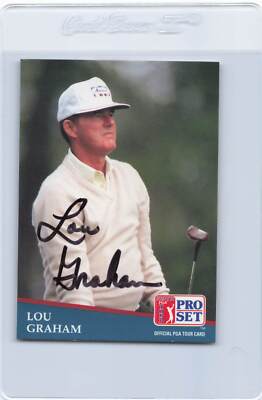 1991 Pro Set Golf #218 Lou Graham Signed Auto *J8619 | eBay