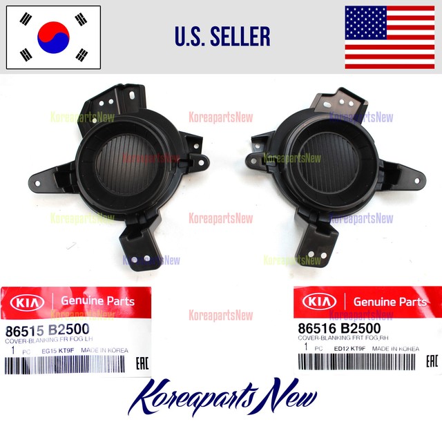 Front Bumper Fog Lamp Covers Left + Right 2pcs ⭐GENUINE⭐ Kia Soul Base ...