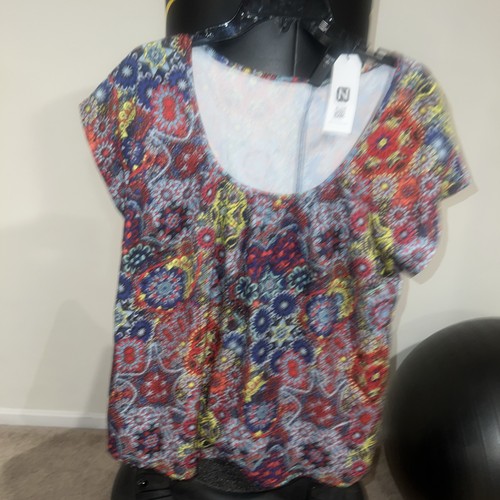 Women’s Nora Cora short sleeve paisley . Size Small, new | eBay