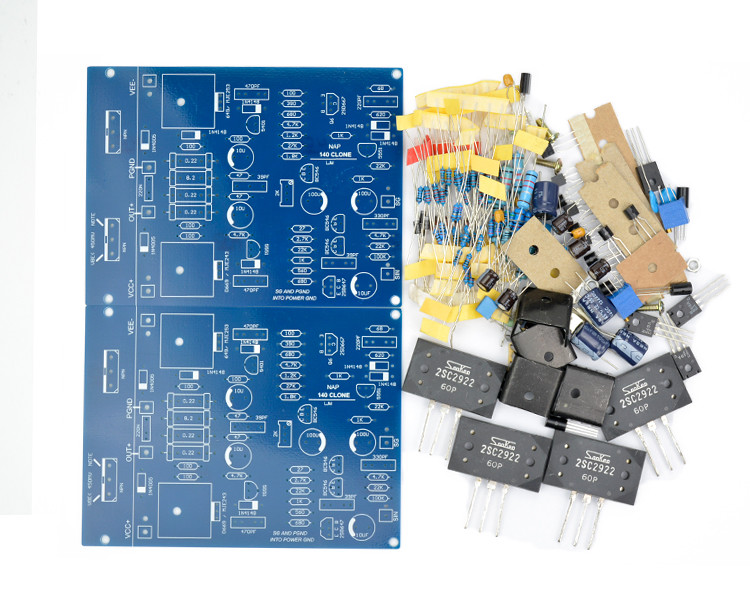 DIY Kits 2 Channels LJM NAIM NAP140 AMP CLONE KIT 2SC2922 Amplifier ...