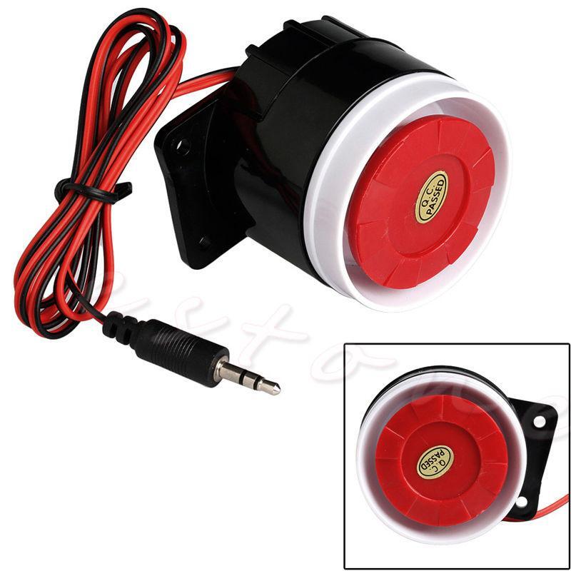 New Wired Mini Horn Siren Home Security Sound Alarm System 120dB DC 12V ...