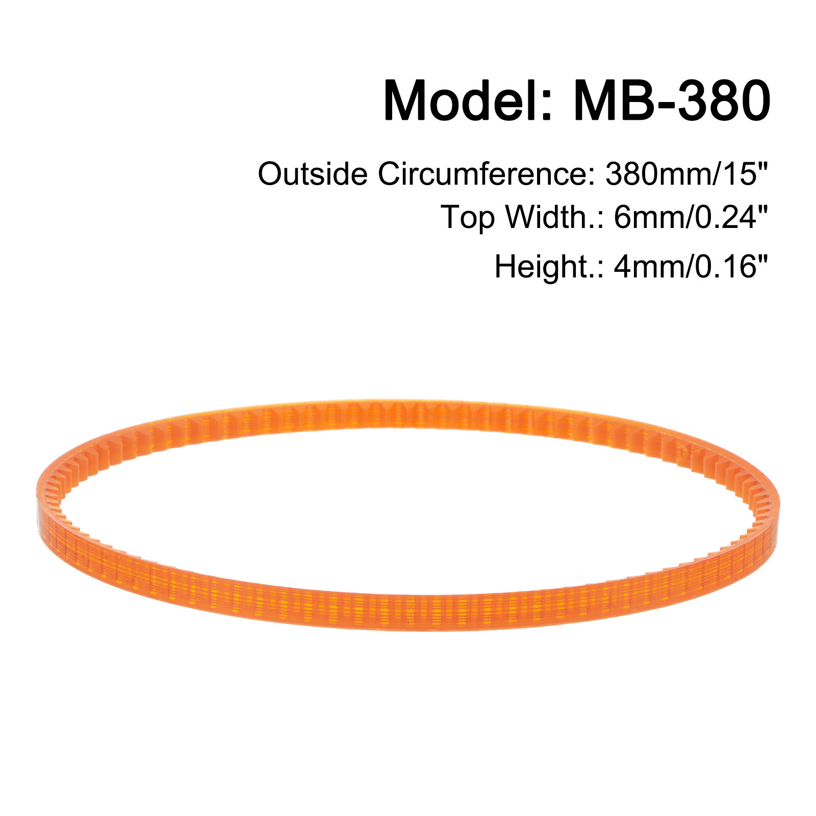 4pcs Sewing Machine Belts MB-380 Motor Drive V Belt, 380mm/15 ...