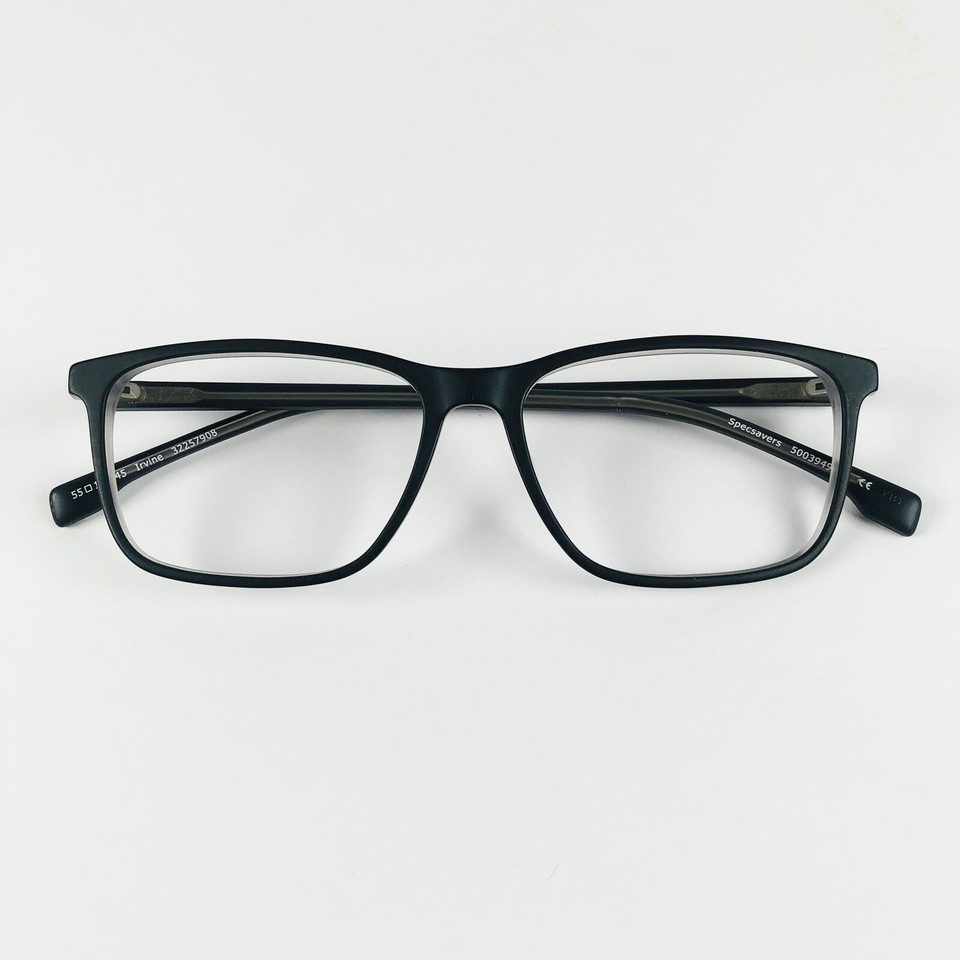 SPECSAVERS eyeglasses MATTE BLACK SQUARE glasses frame MOD: IRVINE ...