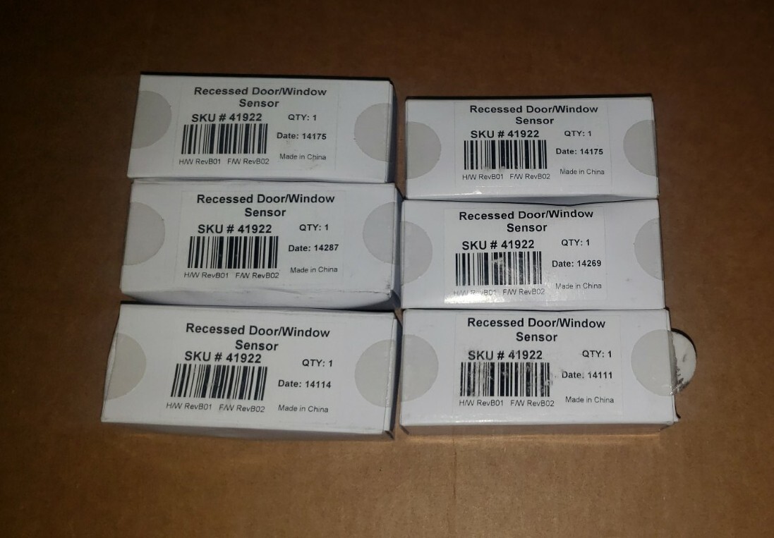 AT&T Recessed Door Window SENSORS 41922 NEW in Box Unused SW-ATT-RDW ...