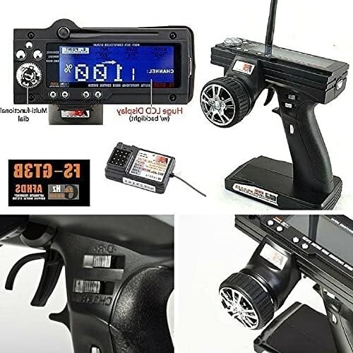 Flysky FS-GT3B Rc Transmitter & FS-GR3E Receiver, 2.4Ghz 3 Channel Rc ...