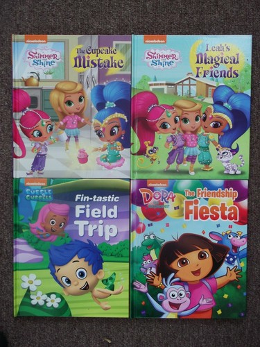4 Nickelodeon "Me Reader" Books About Dora, Bubble Guppies and Shimmer ...