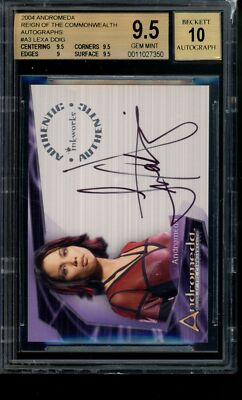 2004 Andromeda Reign of the Commonwealth Autograph Lexa Doig Auto BGS 9 ...