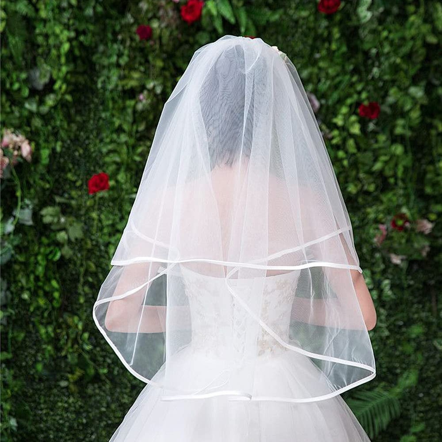 Bridal Veil Wedding Vails Women's Simple Short Wedding Veils White ...
