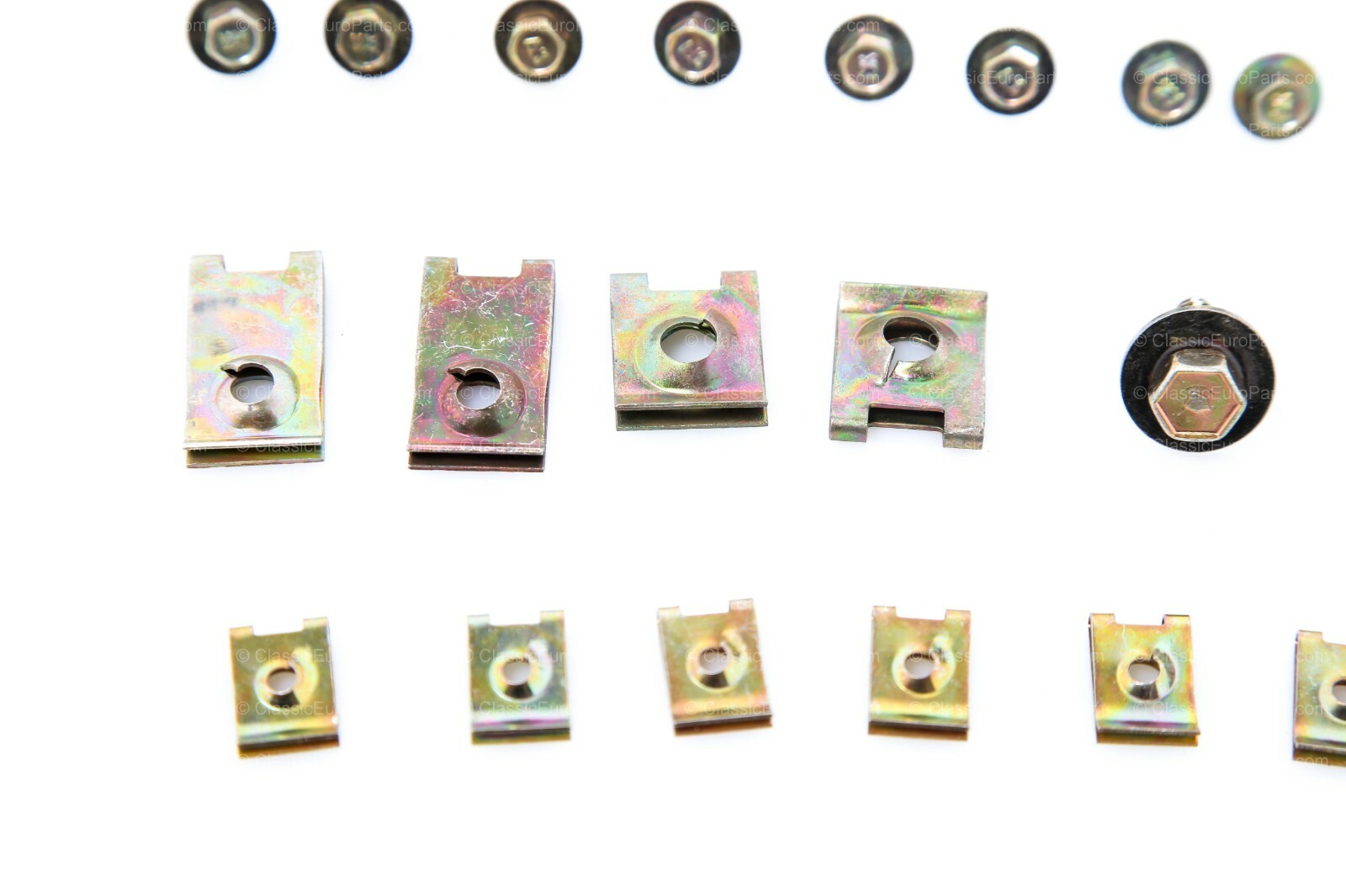 BMW E23 Euro Front chrome BUMPER Rubber Trim Clips 725 728 730 732 733 ...