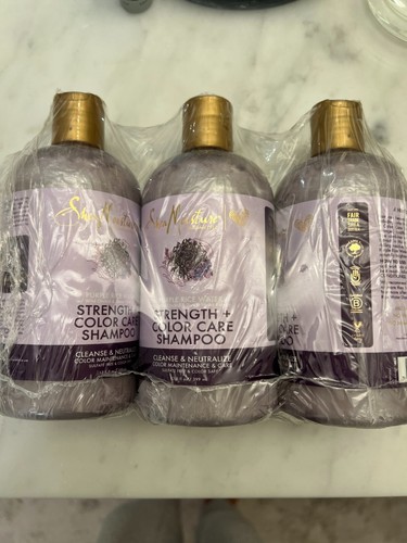 Shea moisture purple rice water strength and color care shampoo 3-pack ...