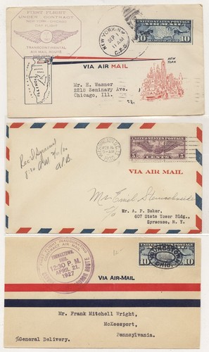US - 3 Airmail Covers Lot # 83 | eBay