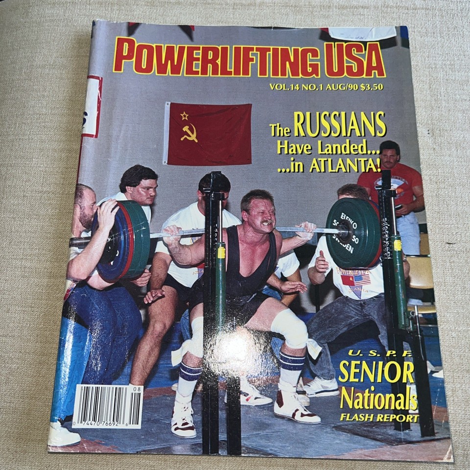 Powerlifting USA Magazine August 1990 Vol 14 Issue No 1 Weightlifting ...