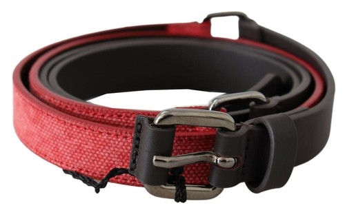 Costume National Women Red Dress Belt 100% Leather Casual Midi Strap Sz ...