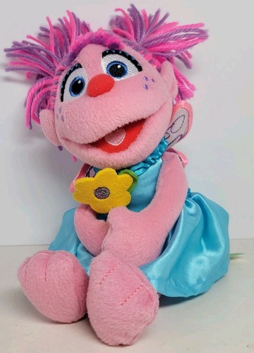 Sesame Street Official Abby Cadabby Muppet Plush Pink/Blue Beanie ...