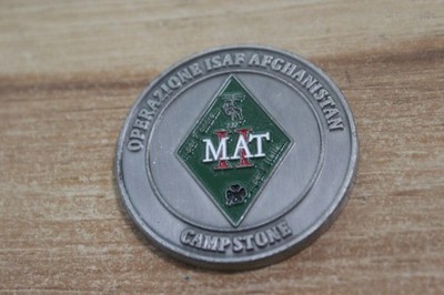 Operazione ISAF Afghanistan Camp Stone Challenge Coin | eBay