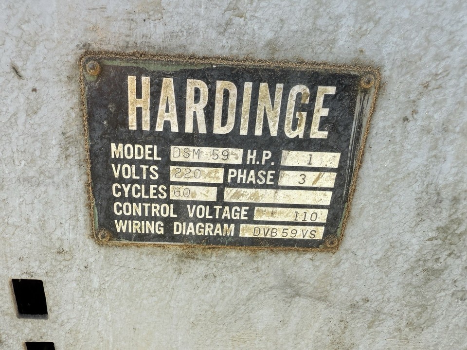 HARDINGE DV-59/DSM-59 1HP PRECISION LATHE | eBay