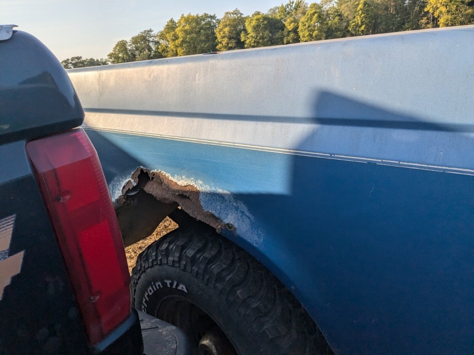 1987-1995 Ford F150 F250 F350 Truck Bed 8' Fleetside Dual Tanks Blue | eBay