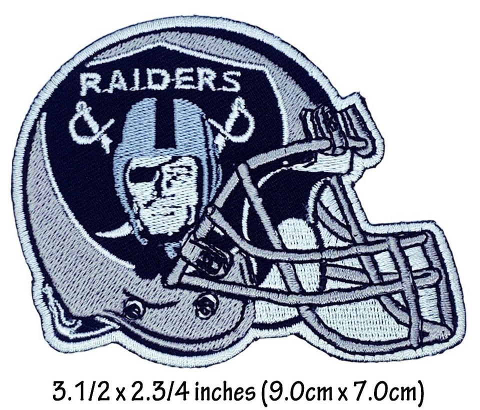 Raiders Football Logo Embroidery Patches ,iron ,sew *TH- USA BY USPS ...