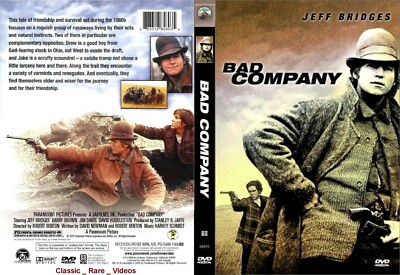 Bad Company ~ DVD ~ Jeff Bridges, Barry Brown (1972) | eBay