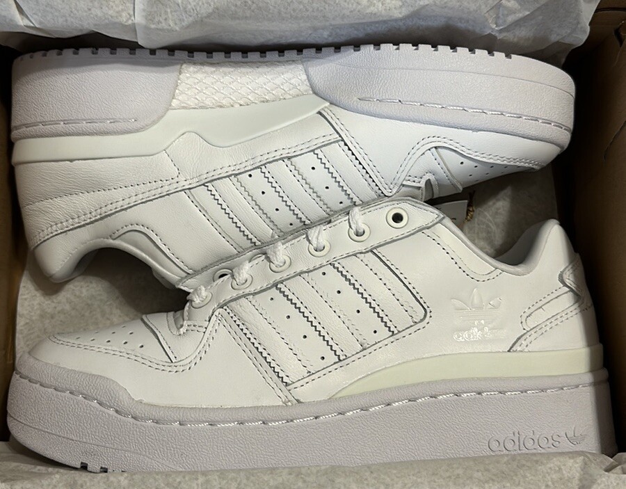 Adidas Forum Bold Stripes Cloud White Women’s Size 8.5 Sneakers NEW ...