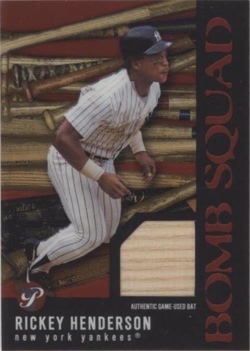 2003 Topps Pristine - Bomb Squad Rickey Henderson #PBS-RH (MEM) for ...