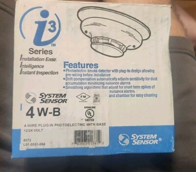System Sensor 4WT-B I3 Series 4-Wire Photoelectric Smoke and Thermal ...