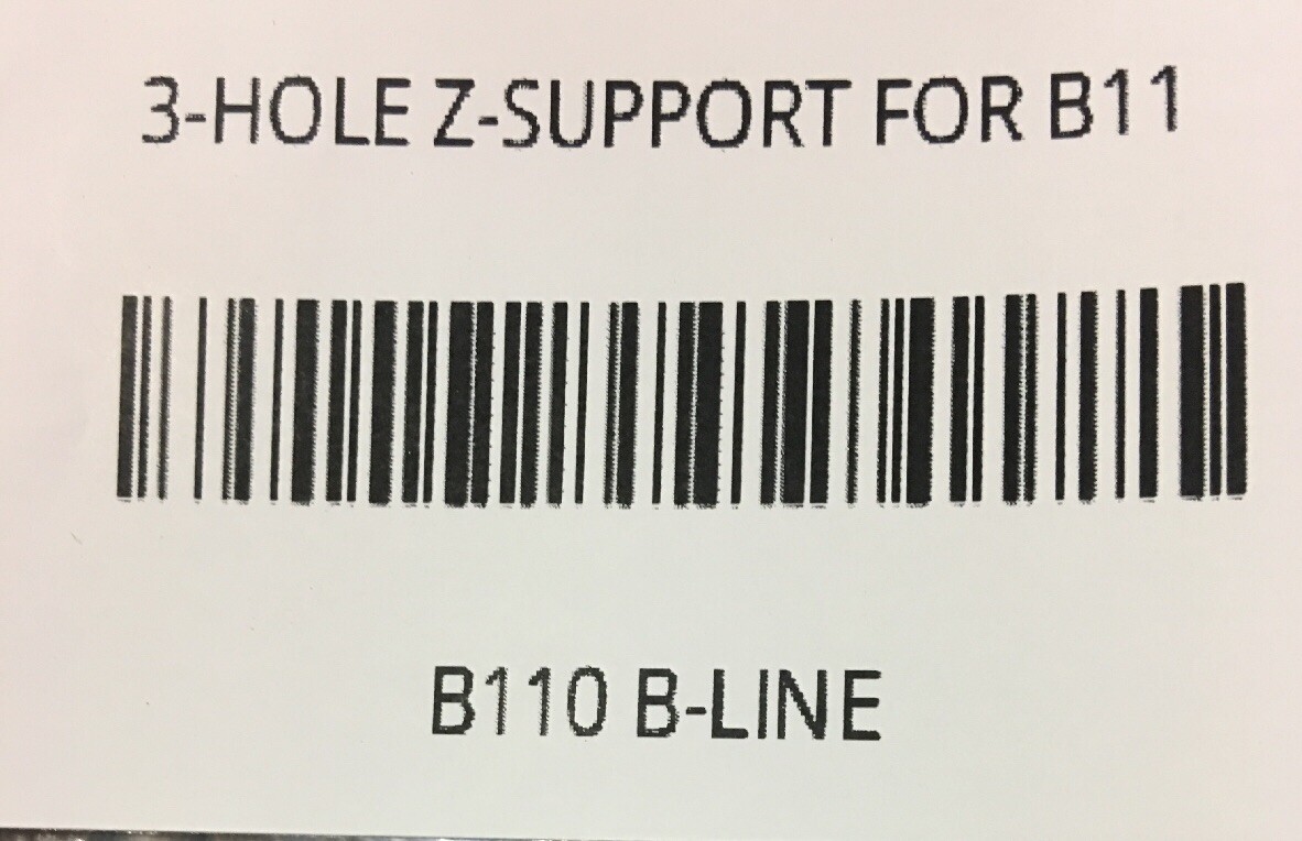B110 B-LINE 3-HOLE Z-SUPPORT FOR B11 CHANNEL ZINC PLATED | eBay