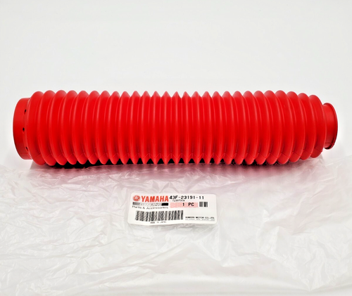 Yamaha Genuine 1984-1988 XT500 XT600 FRONT FORK BOOT, RED 43F-23191-11 ...