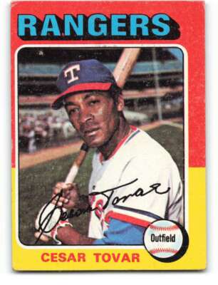 1975 Topps #178 Cesar Tovar VG/EX Very Good/Excellent Rangers | eBay