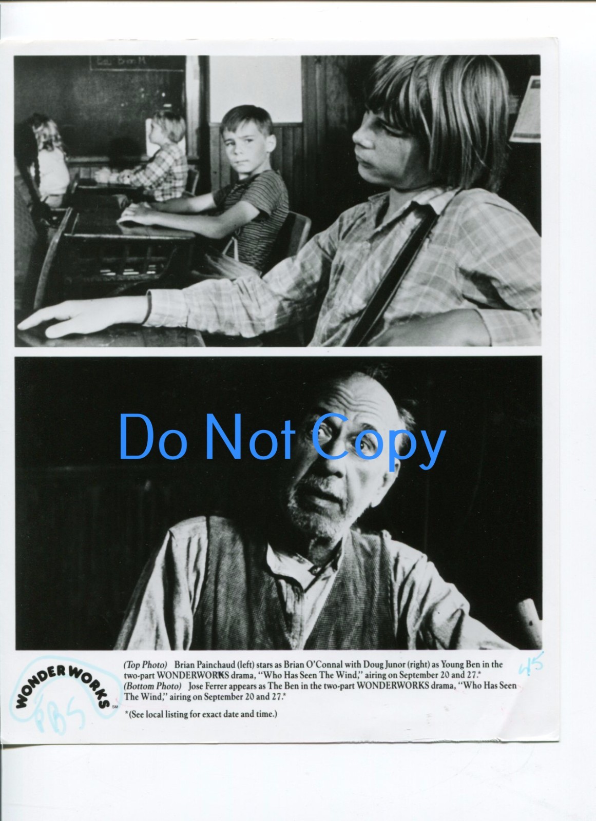 Brian Painchaud Brian O'Connal Jose Ferrer Who Has Seen The Wind Movie ...