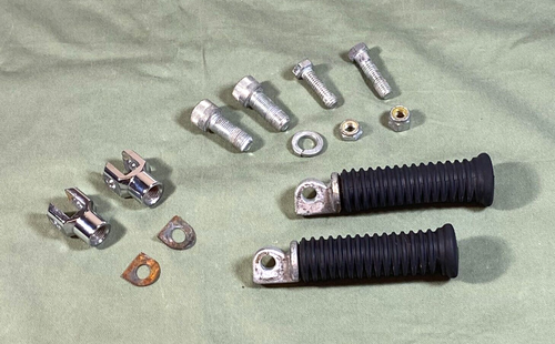 Genuine Harley Davidson Black Round Rubber OEM FX FXE XL FOOT PEG KIT ...