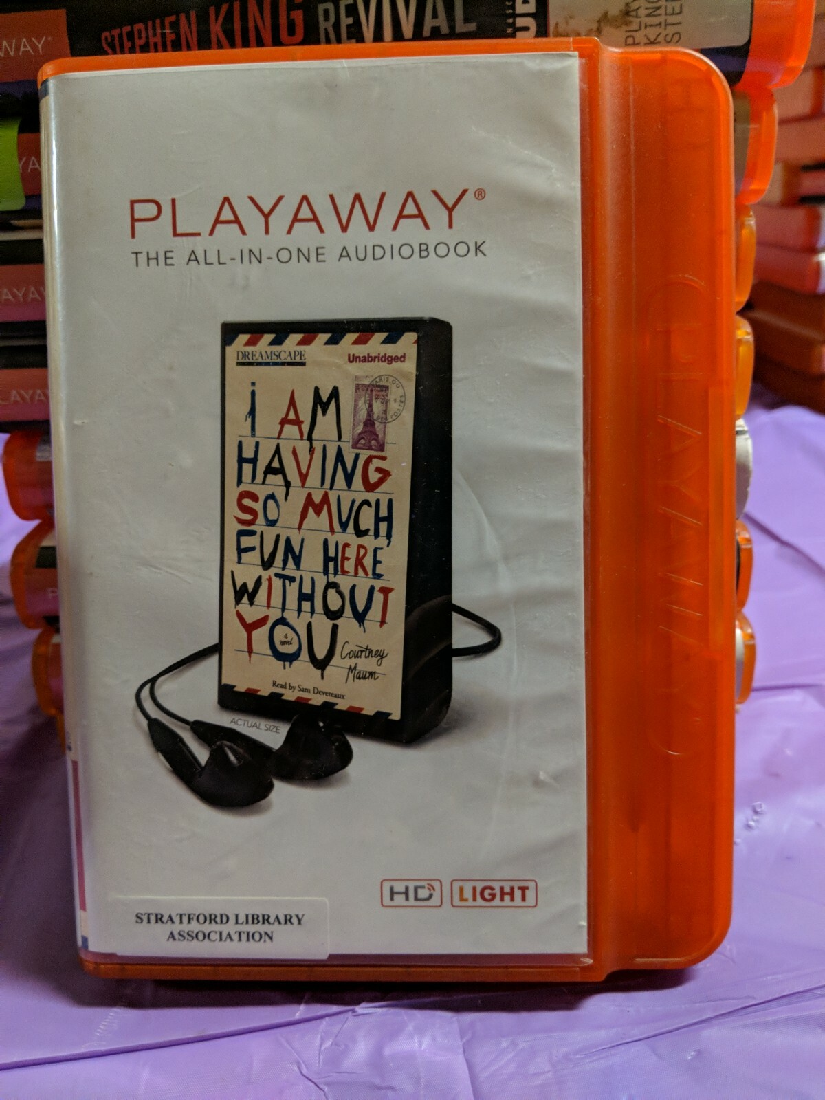 PLAYAWAY BOOK shelf194 ~ I AM HAVING SO MUCH FUN HERE WITHOUT YOU ...