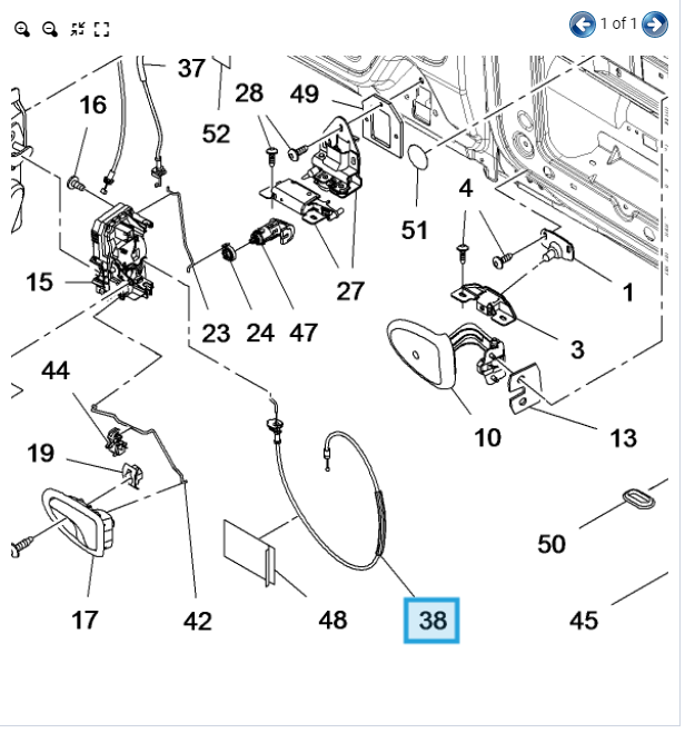 Vauxhall Cable - Genuine - 93453367 for sale online | eBay
