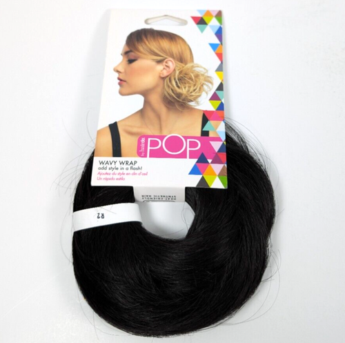 Pop by Hairdo Wavy Wrap Synthetic Hair Ebony R2 Tru2Life Heat-Friendly ...