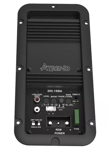 ATREND 300.1SBA 336W RMS CLASS-D MONOBLOCK CAR AMPLIFIER COMPACT ...