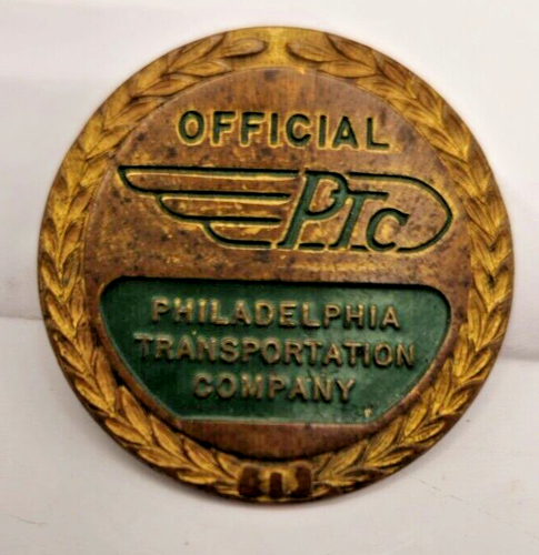 Philadelphia Transportation Company Official Officer Pin / Badge 49 | eBay